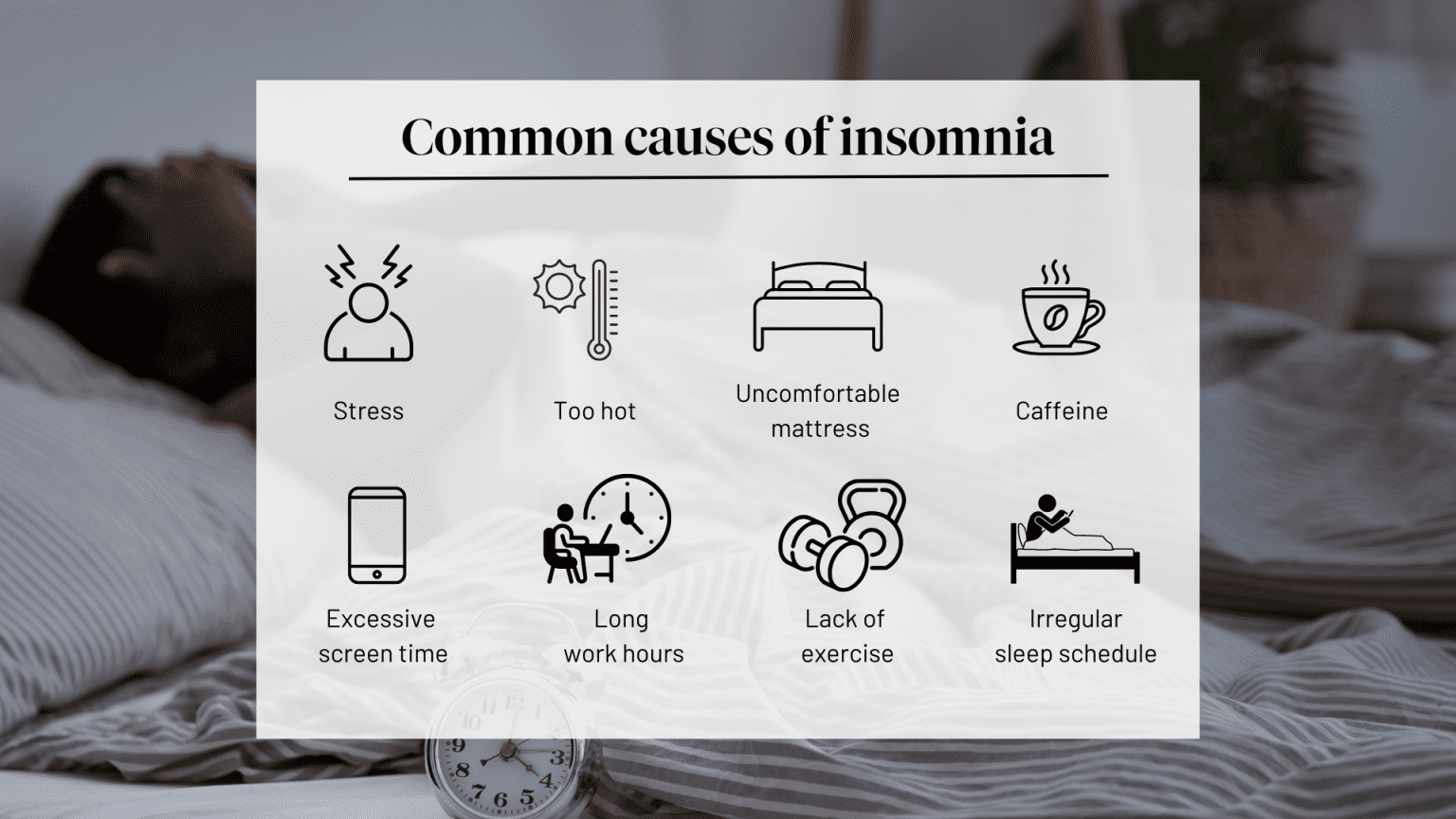 Understanding Insomnia Causes & Treatment | Sealy Singapore
